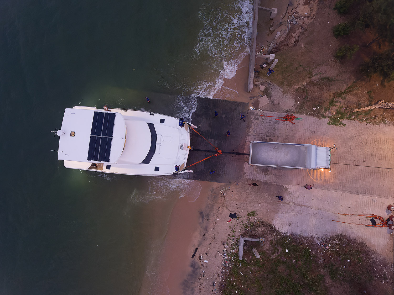 First Cora 48 launched from PMG Shipyard - PMG Ship Yard is in Thailand