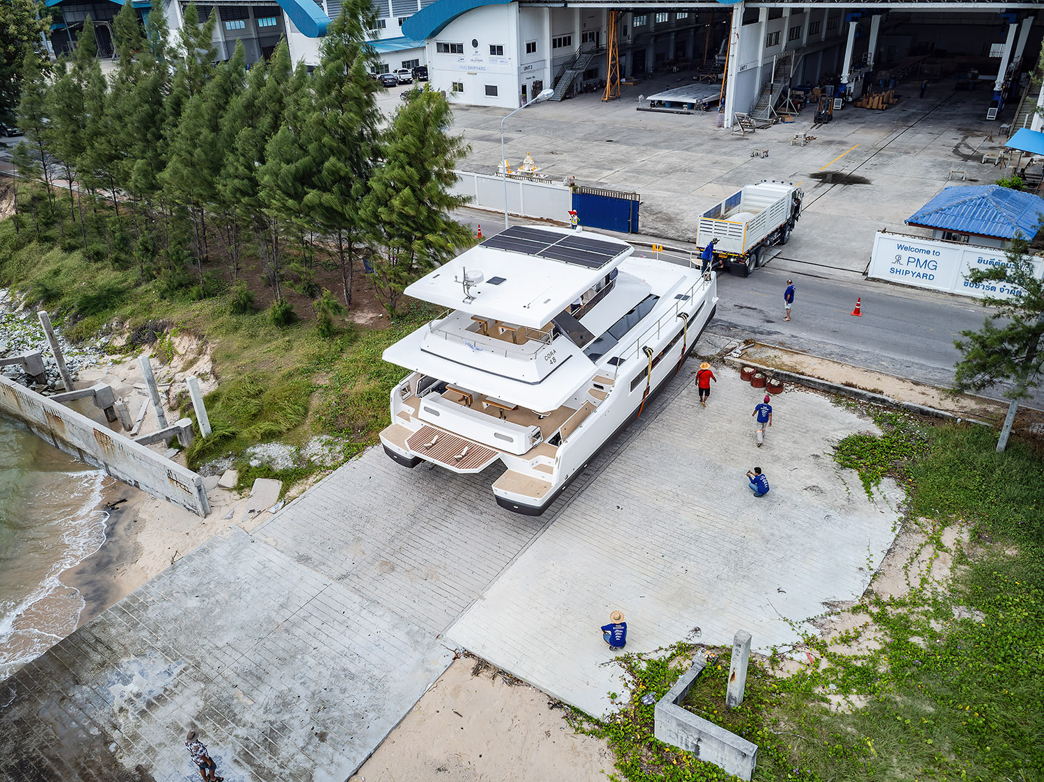 Another Cora 48 launched - PMG Ship Yard is in Thailand