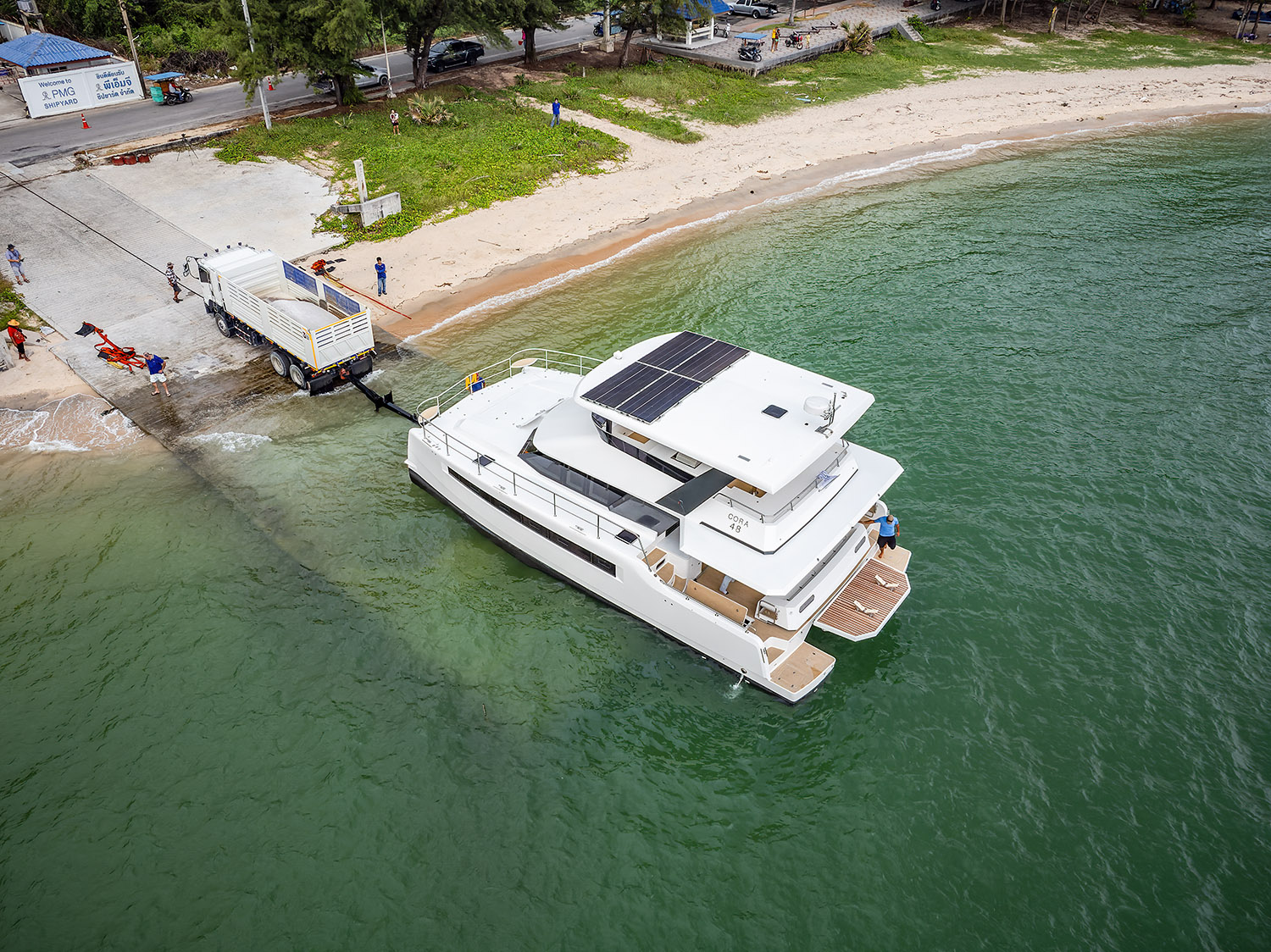 Another Cora 48 launched - PMG Ship Yard is in Thailand